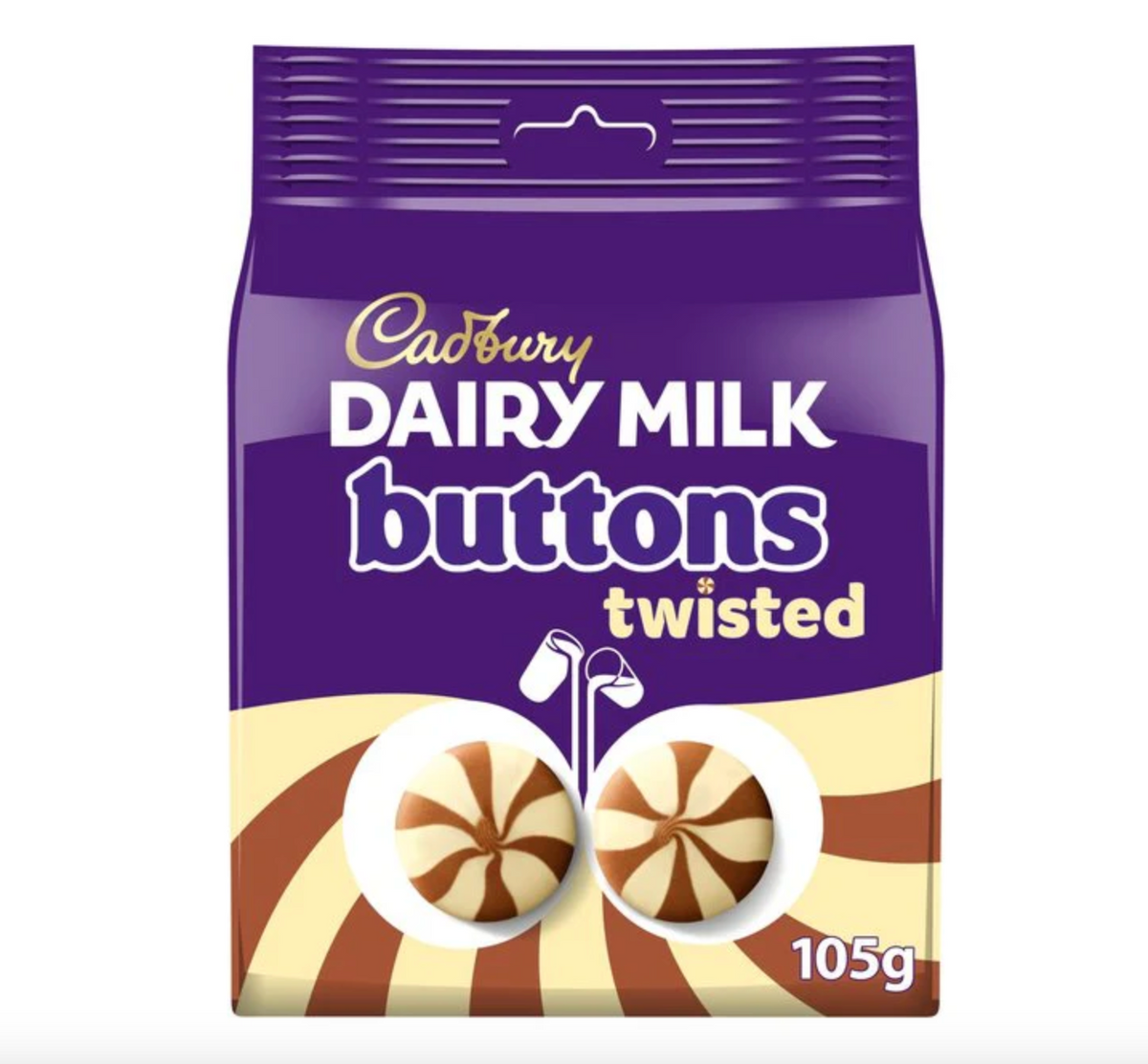 Cadbury Big Buttons Twisted bag Myers of Keswick