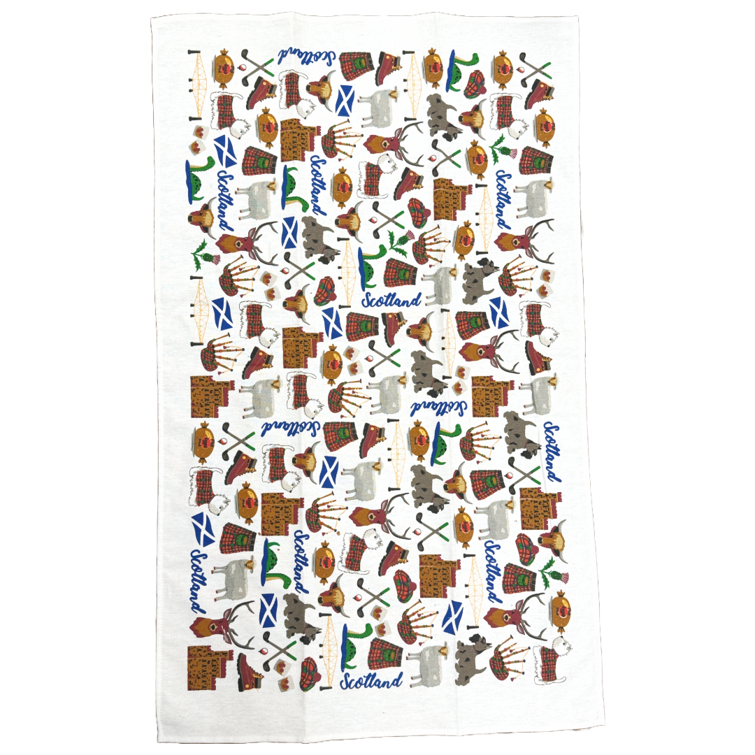 Scottish Icons Tea Towel – Myers of Keswick