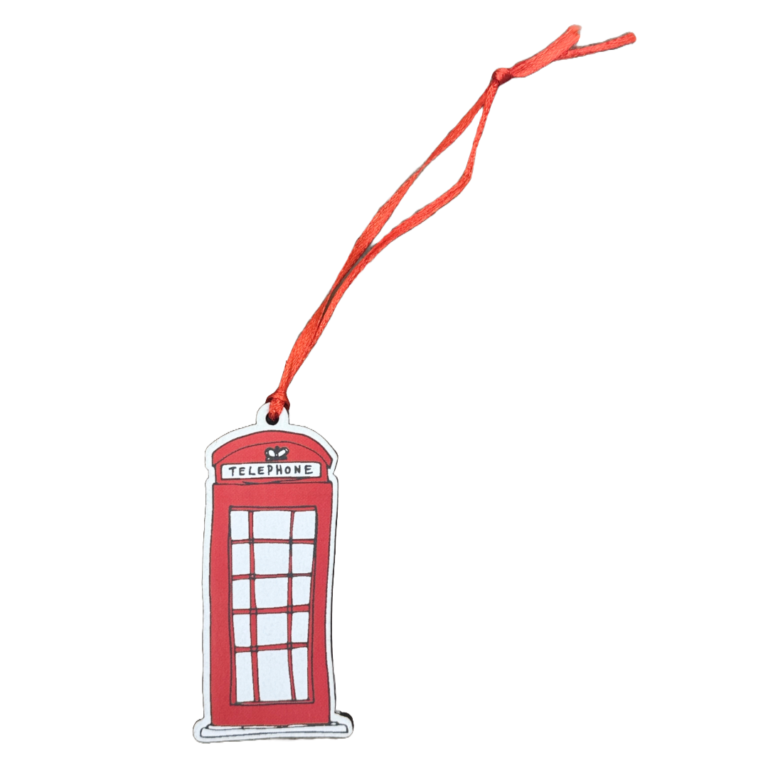 Ornament Victoria Eggs Telephone Box Wooden Decoration Myers Of Keswick